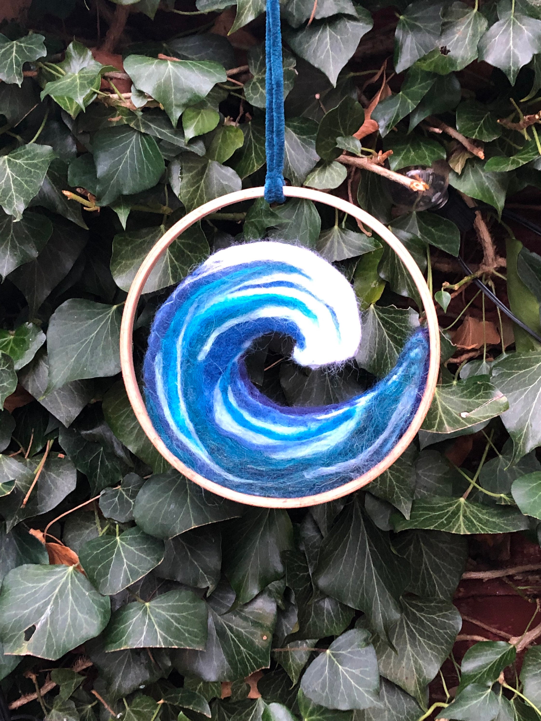 The Wave: Needle Felted Art - Etsy