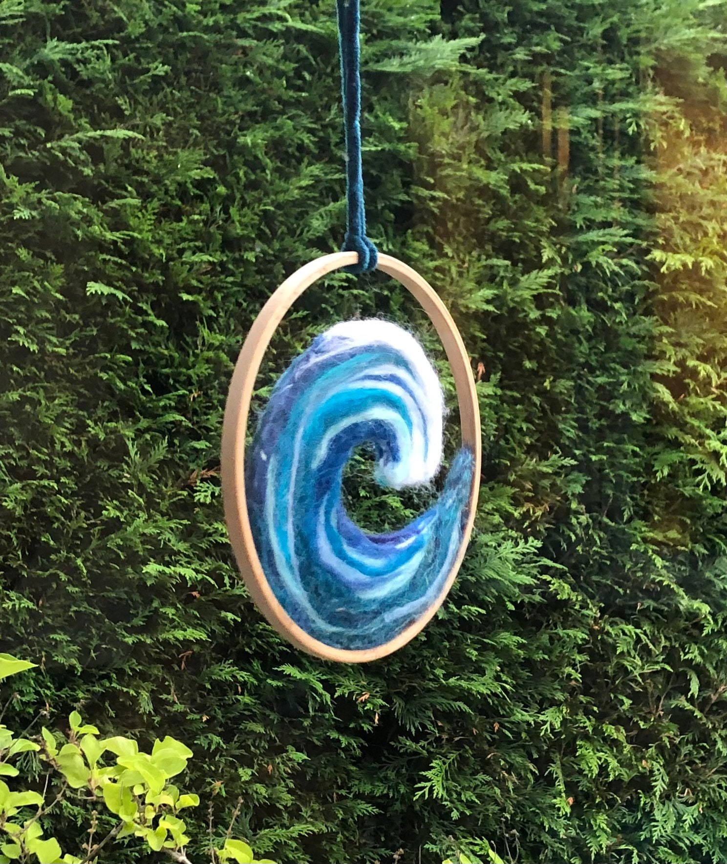 The Wave: Needle Felted Art - Etsy