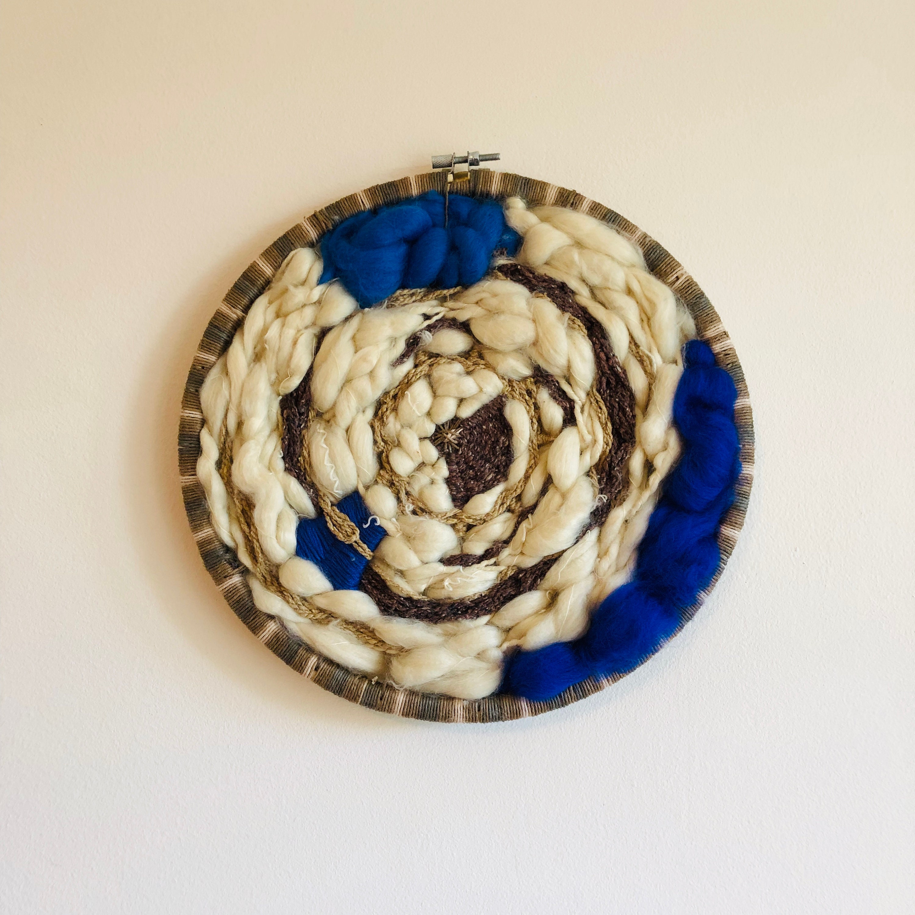 A Circular Bright Modern Wall Hanging - Etsy