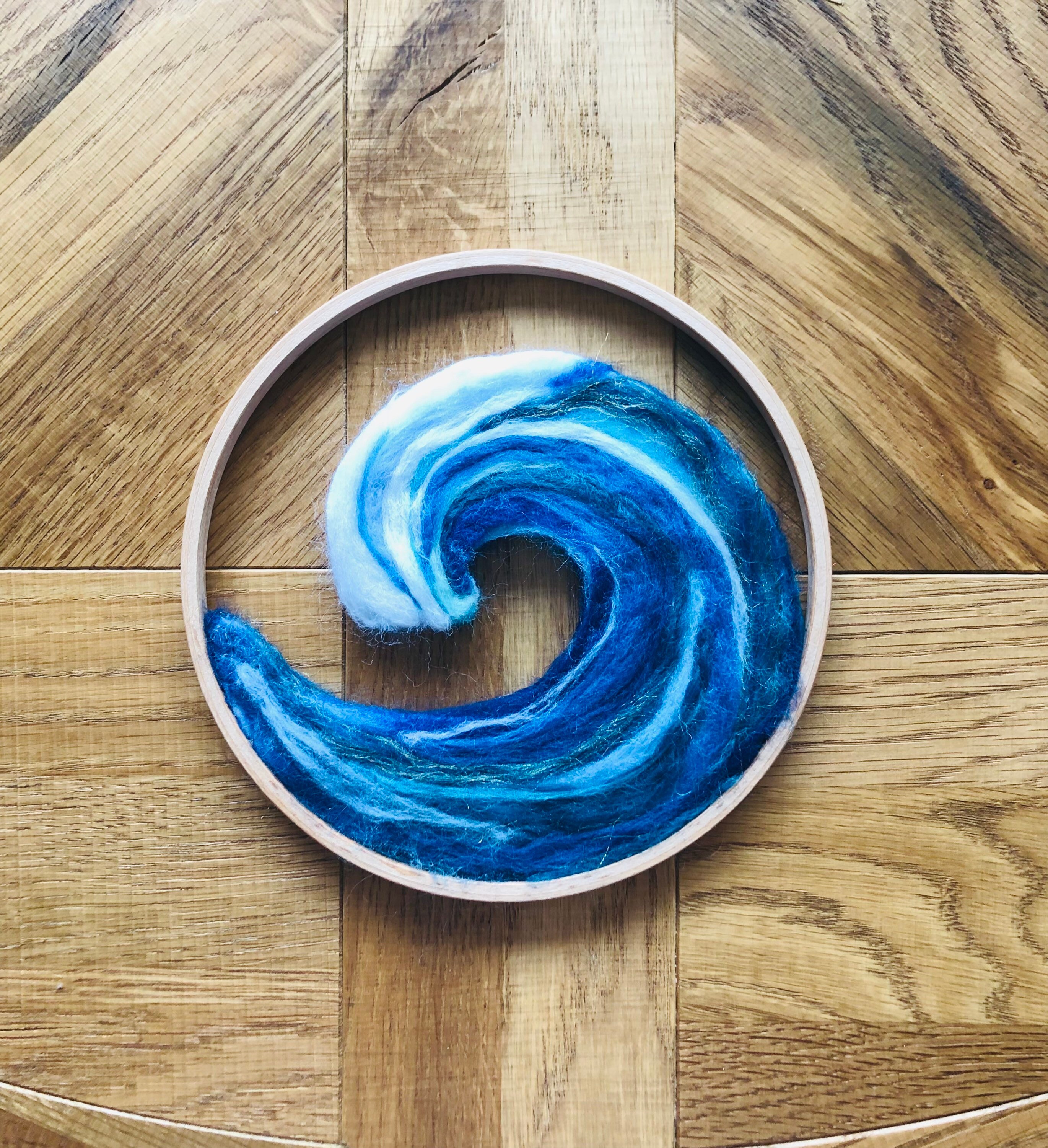 The Wave: Needle Felted Art - Etsy