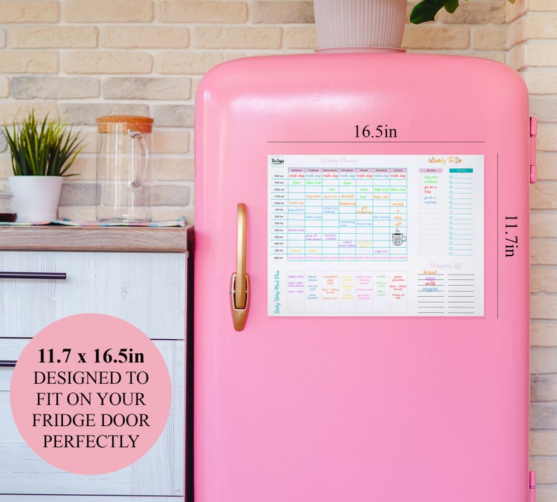 Weekly Magnetic Fridge Planner Family Organiser Whiteboard - Etsy UK