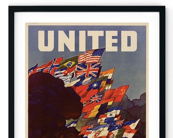 Pre War Poster Black White | Etsy UK