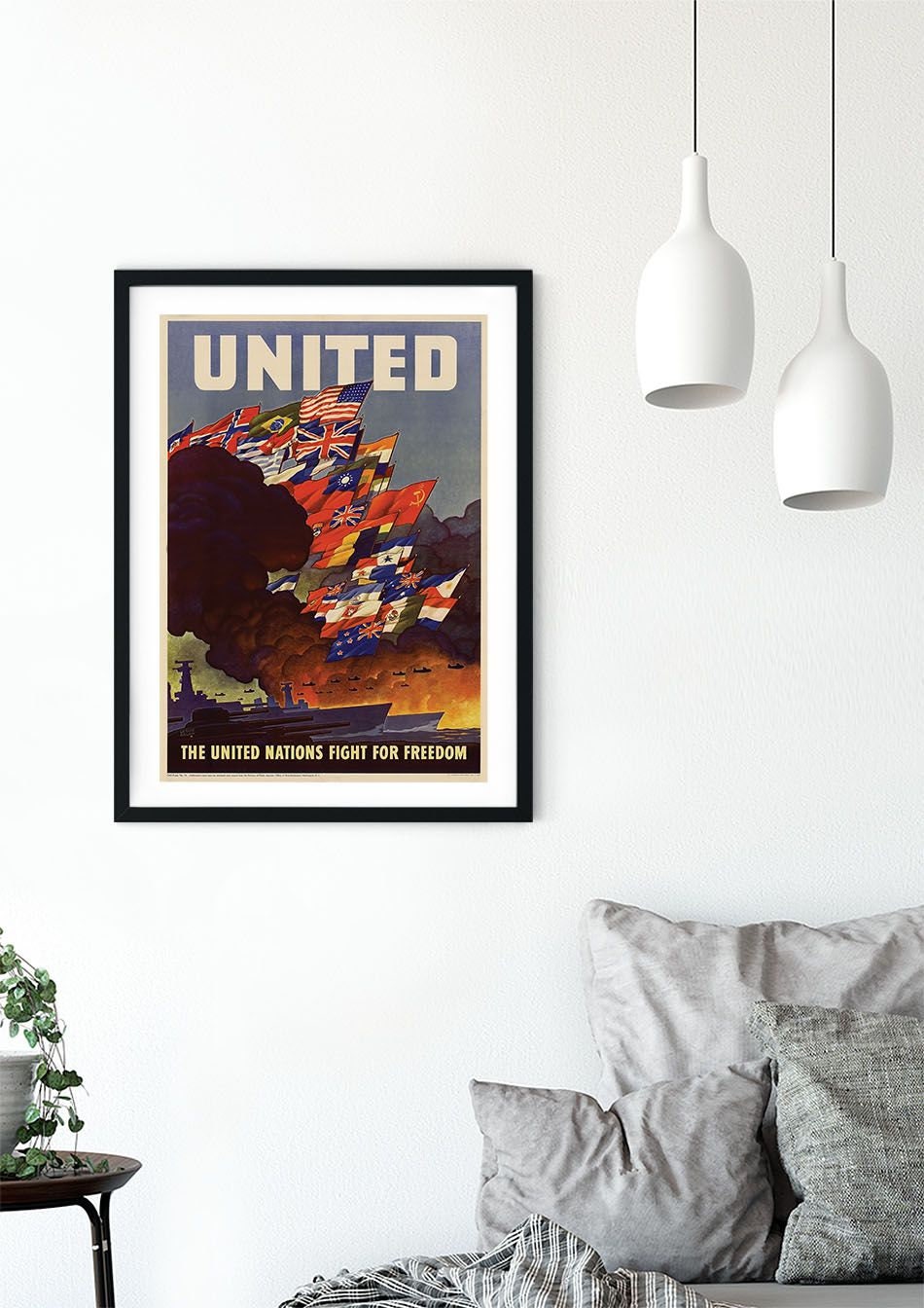 United Nations Retro War Giclee Poster Restored Vintage Wall | Etsy