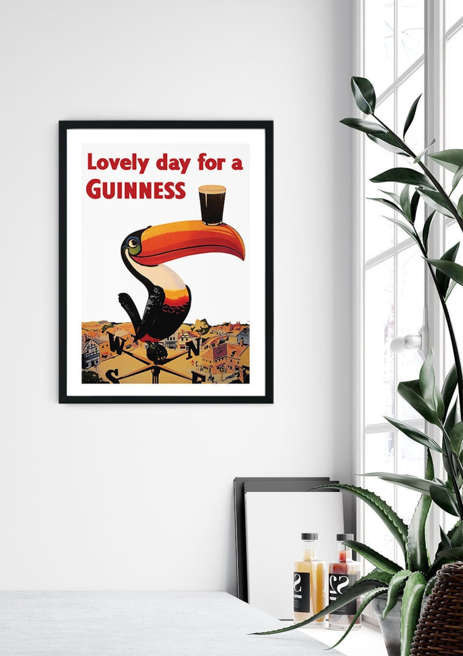 Guinness Retro Giclee Poster Restored Vintage Wall Art Bar / - Etsy