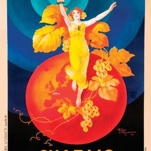 Chablis Alcohol Retro Giclee Poster, Restored Vintage Wall Art, Bar ...