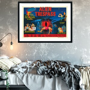 Alien Trespass Retro Film Poster, Restored Vintage Film Poster, Office ...