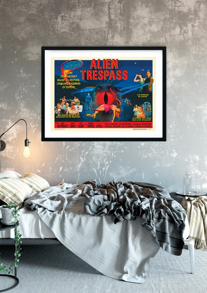 Alien Trespass Retro Film Poster Restored Vintage Film - Etsy UK