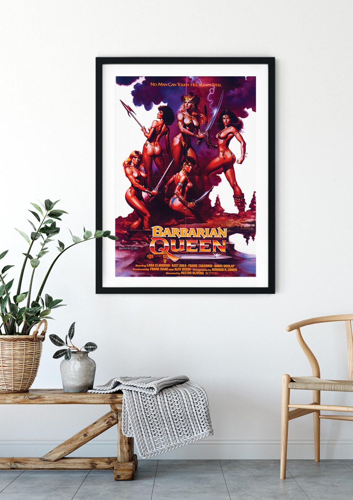 Barbarian Queen Retro Film Poster Restored Vintage Film - Etsy