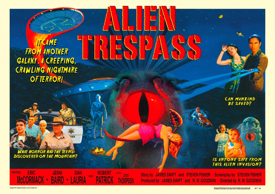 Alien Trespass Retro Film Poster Restored Vintage Film - Etsy UK