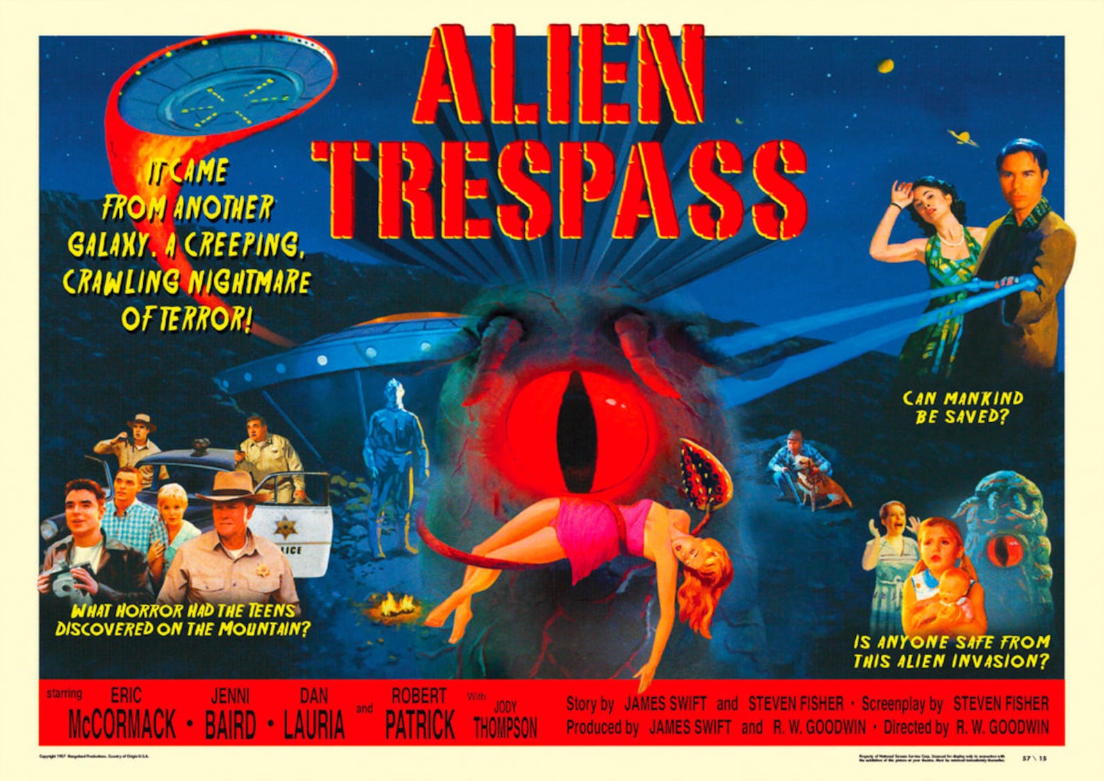 Alien Trespass Retro Film Poster Restored Vintage Film - Etsy UK