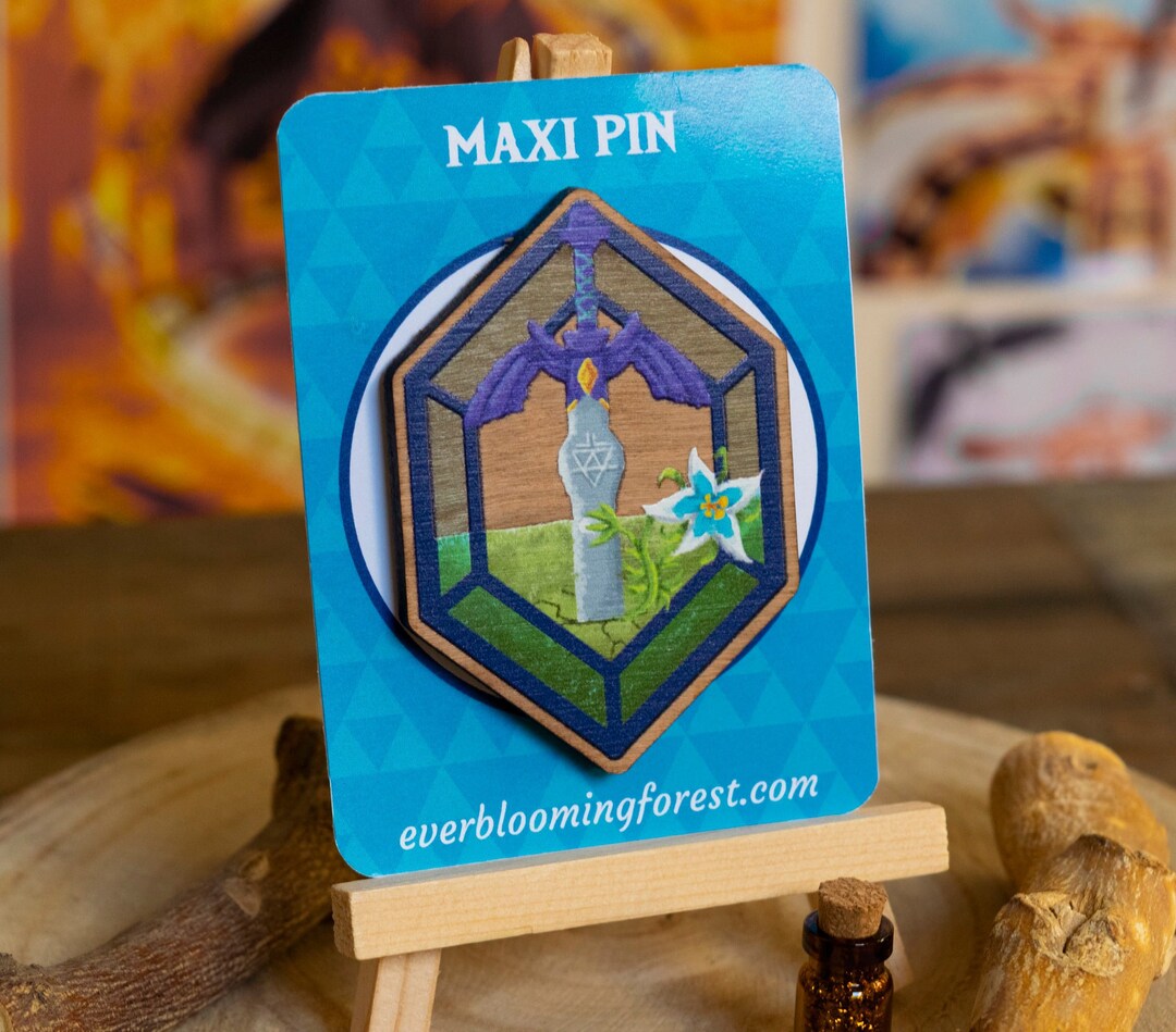 Botw Master Sword Totk Big Wooden Pin - Etsy