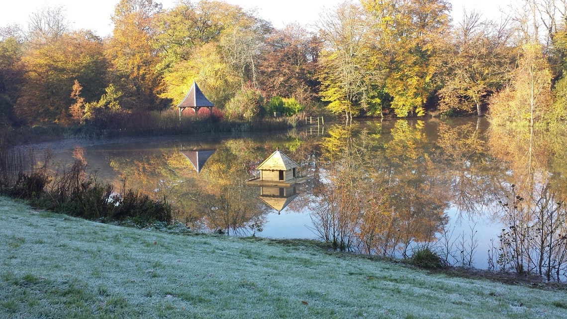 Large Square Indian Runner Floating Duck House Waterfowl | Etsy