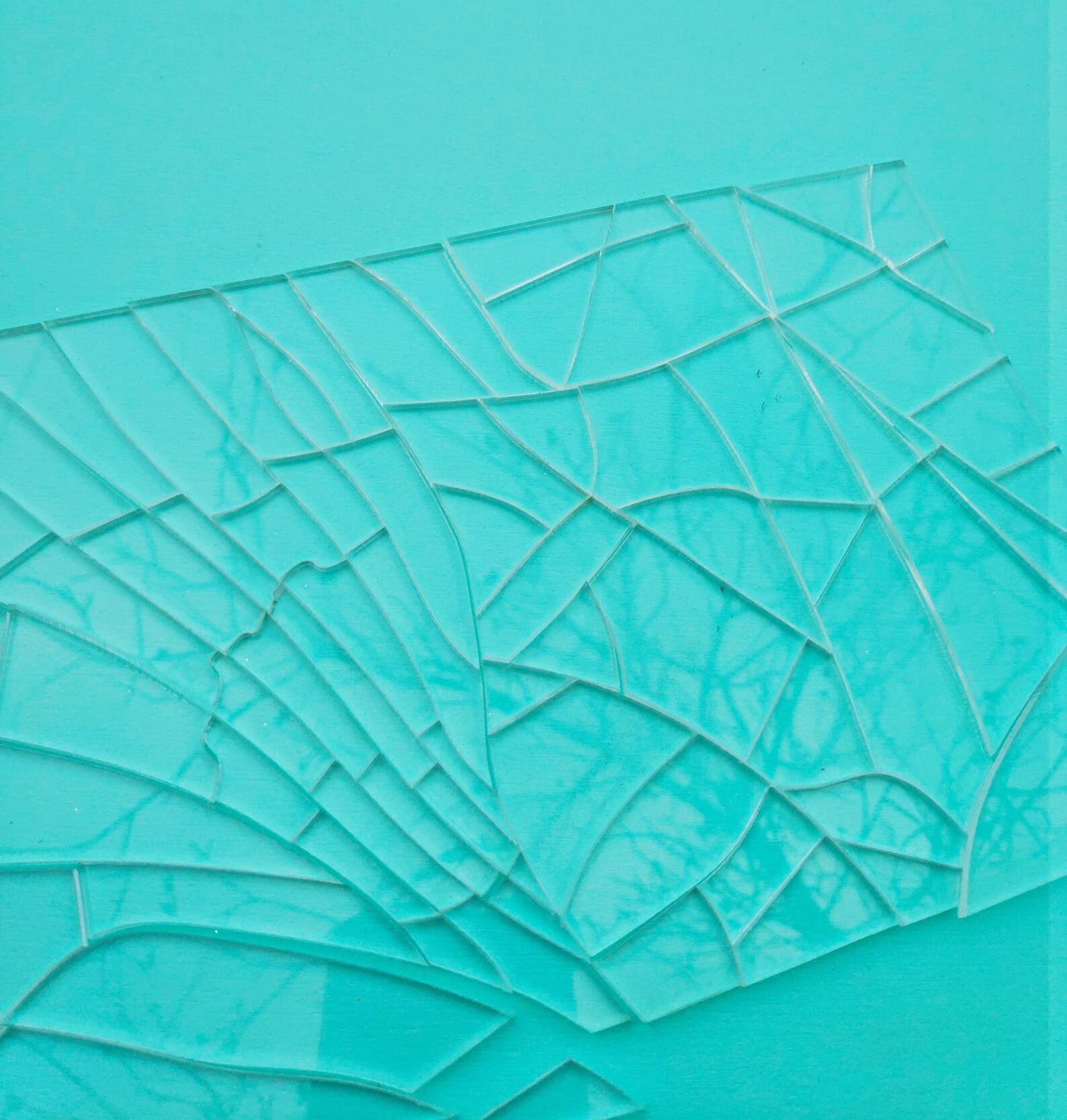 BROKEN GLASS Clear Impossible Jigsaw Puzzle Acrylic Laser Cutting ...