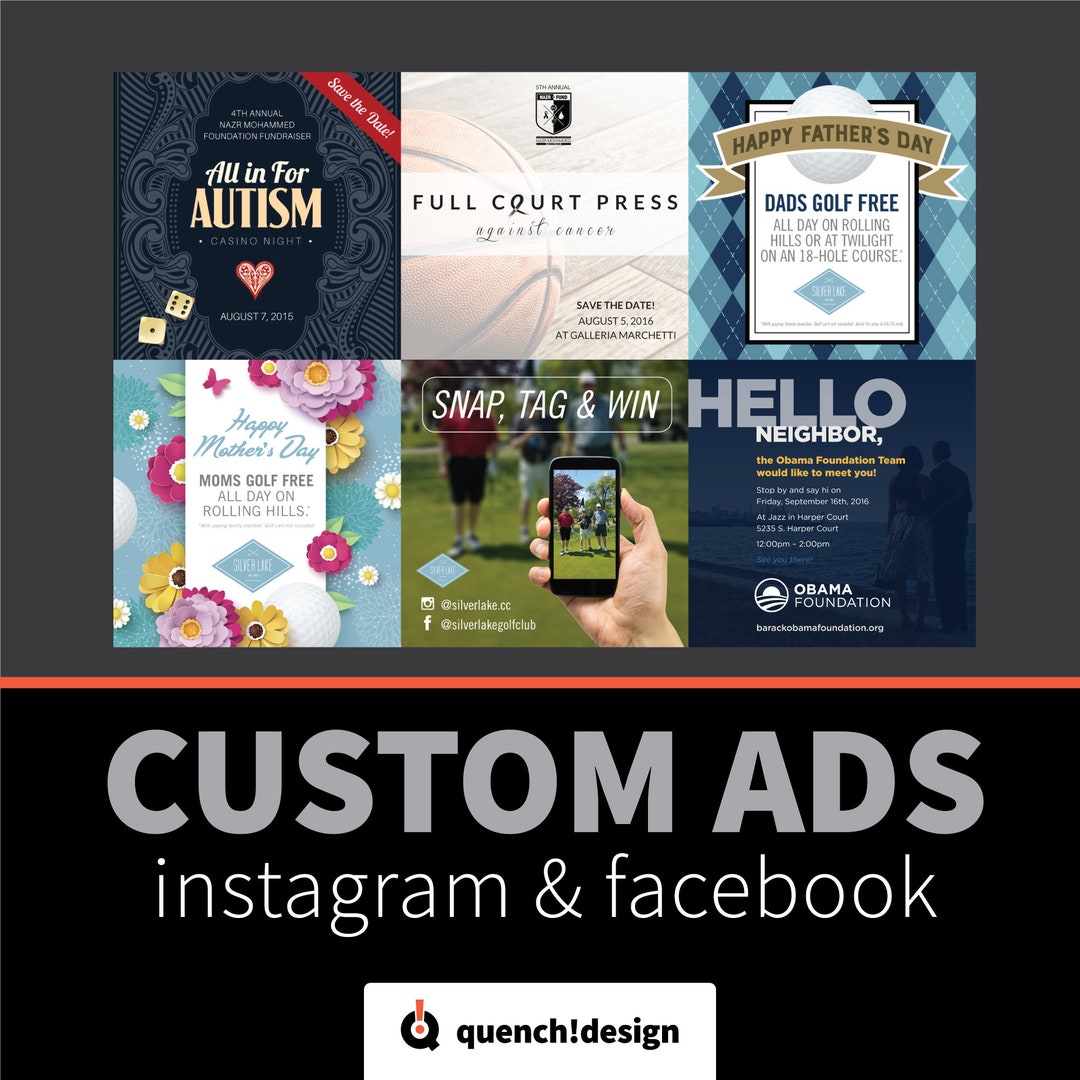 Custom Instagram Facebook Ads / Graphics - Etsy