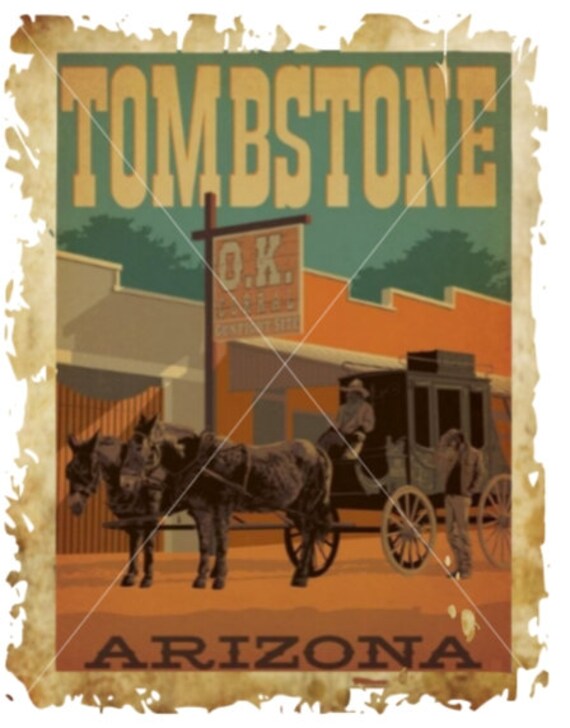 Tombstone Arizona PNG | Etsy