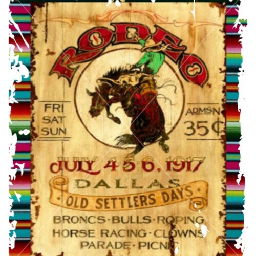 Rodeo Team Roper Vintage PNG Clipart Instant Download - Etsy