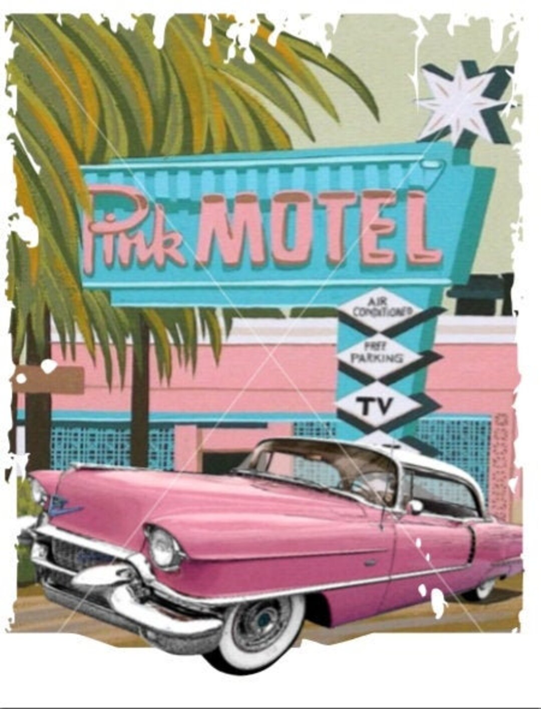 Pink Motel PNG - Etsy