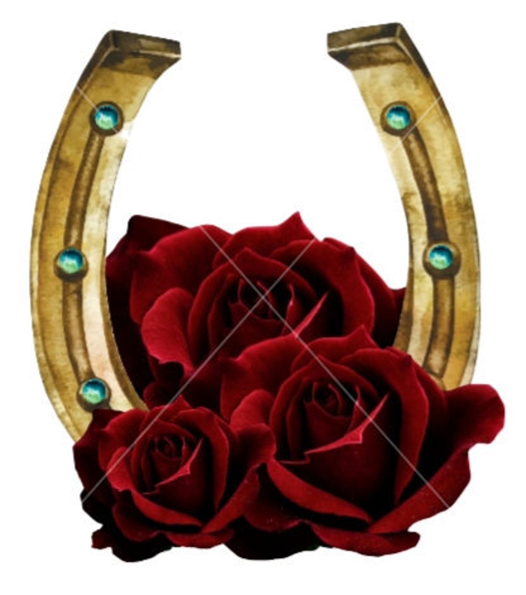 Rose Horseshoe PNG - Etsy