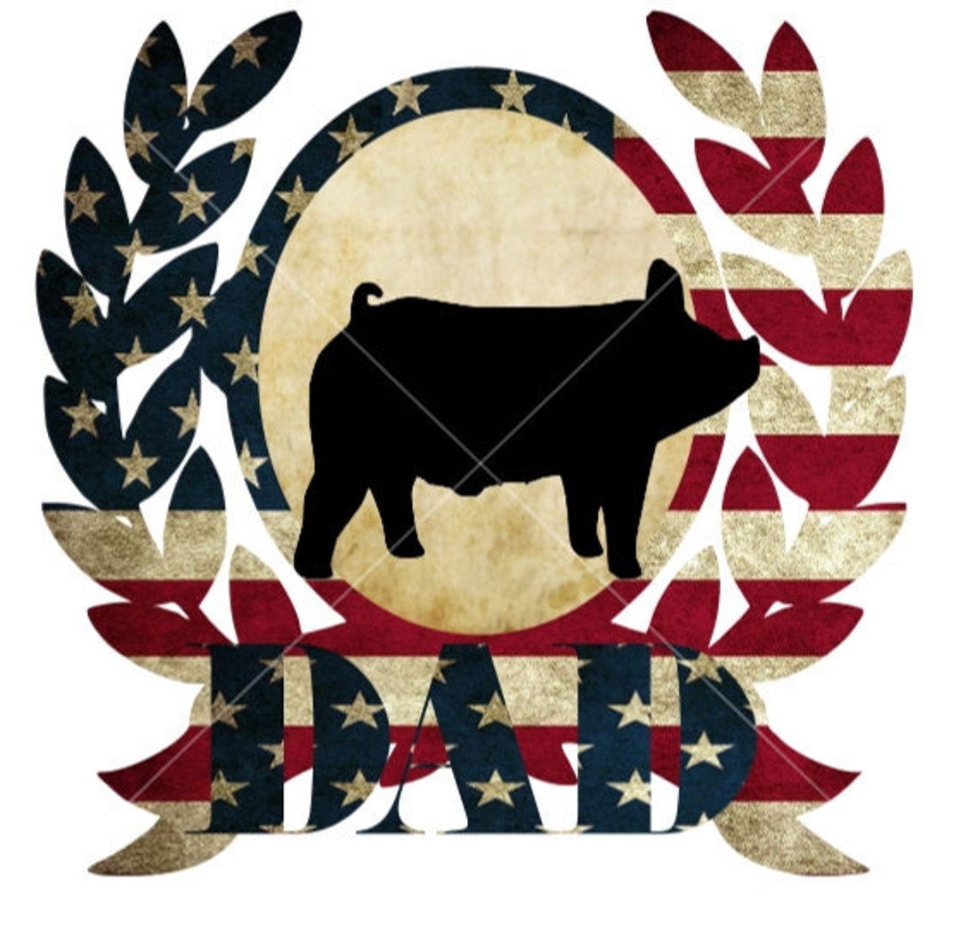 Stock Show Dad Pig PNG - Etsy