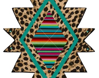 Serape Leopard Aztec Symbol PNG | Etsy