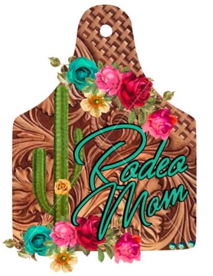 Rodeo Mom Tag PNG | Etsy