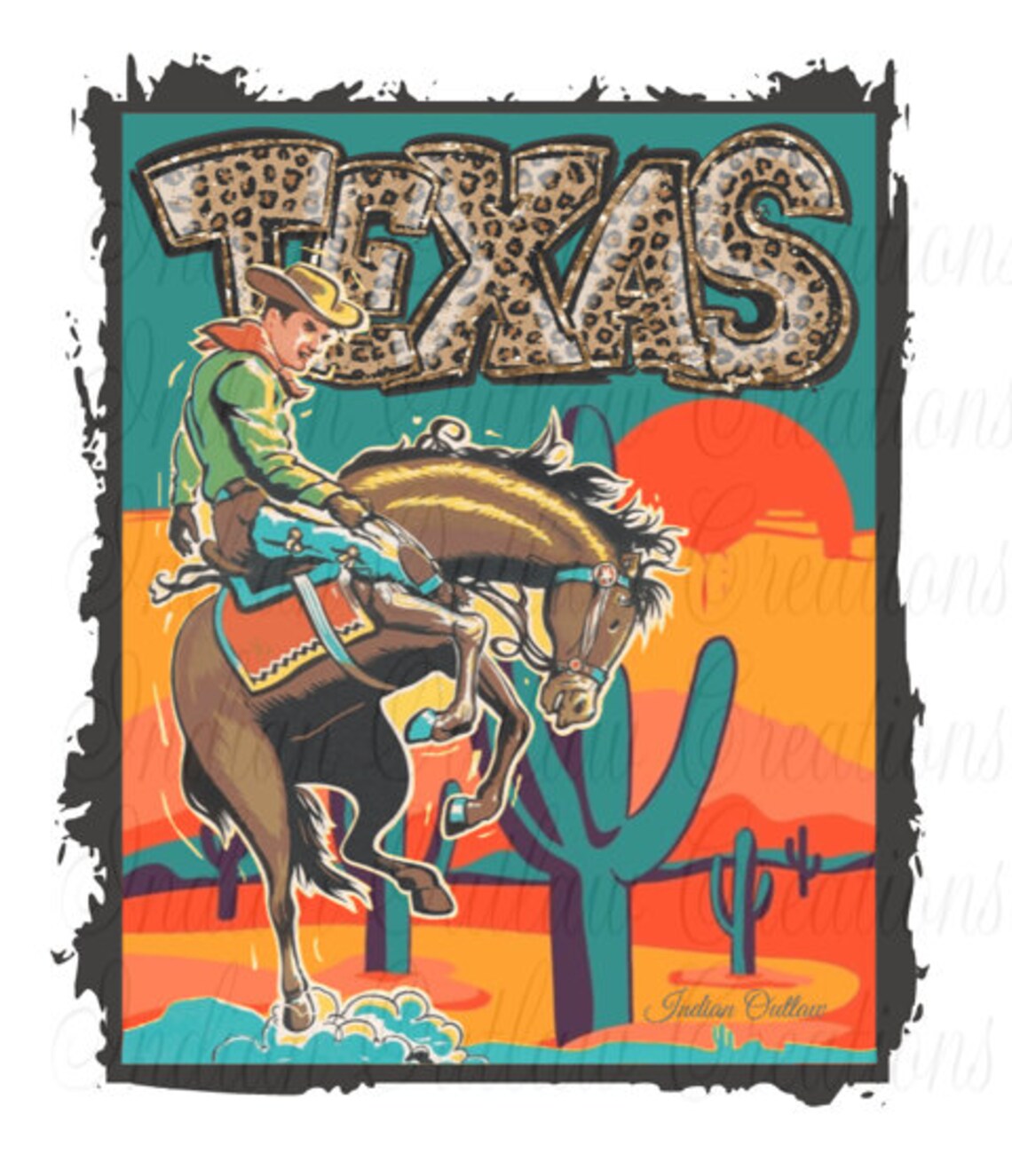 Texas Rodeo PNG - Etsy