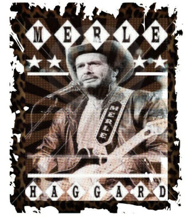 Leopard Merle Haggard PNG - Etsy