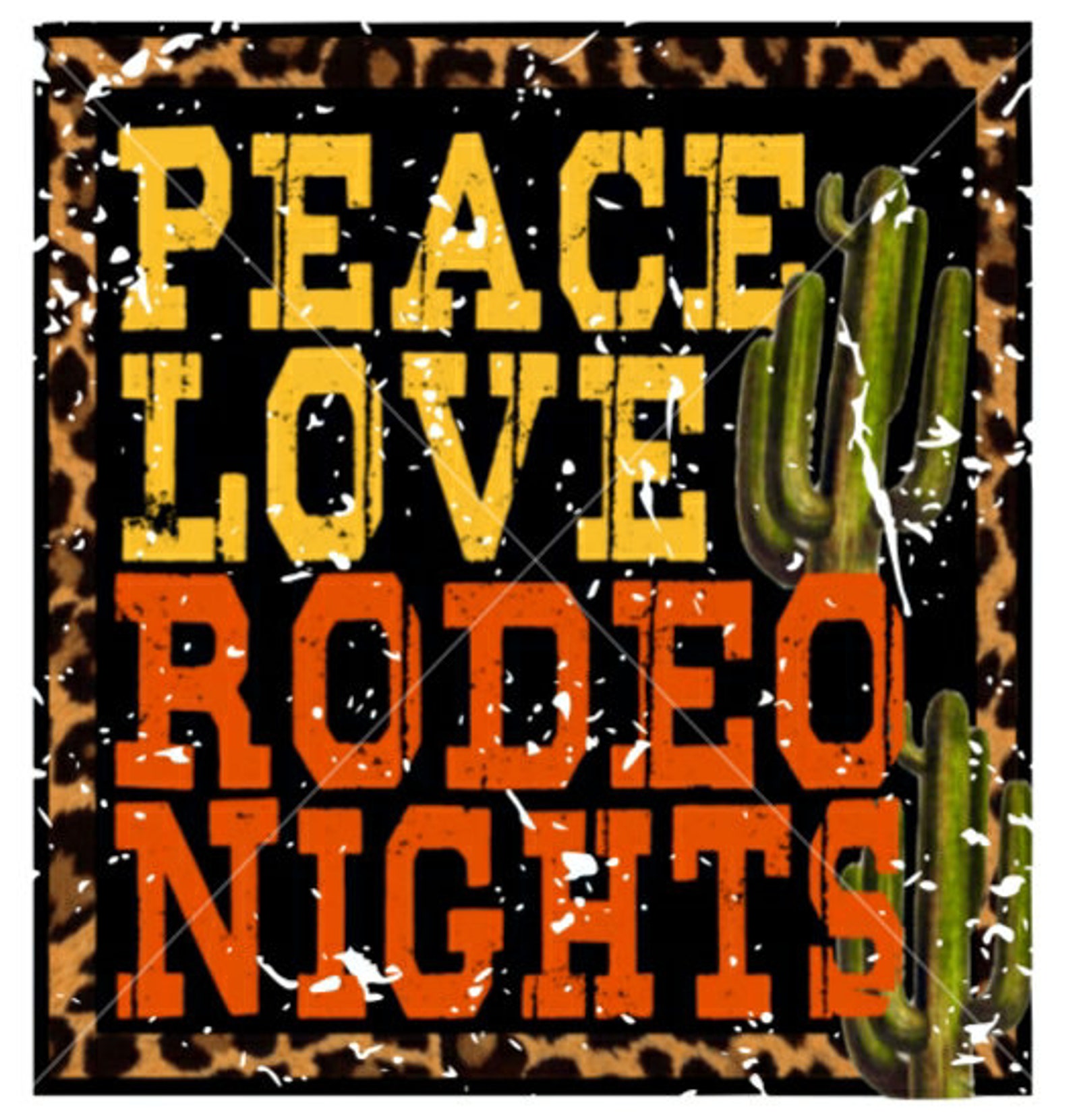 Peace Love Rodeo Nights PNG | Etsy