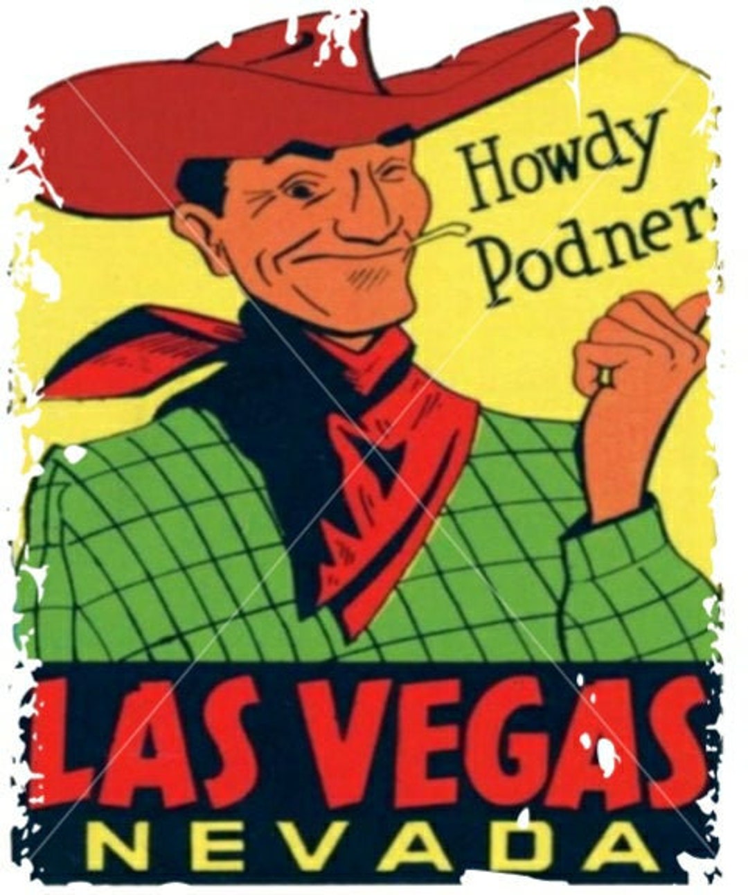 Howdy Podner Cowboy PNG - Etsy