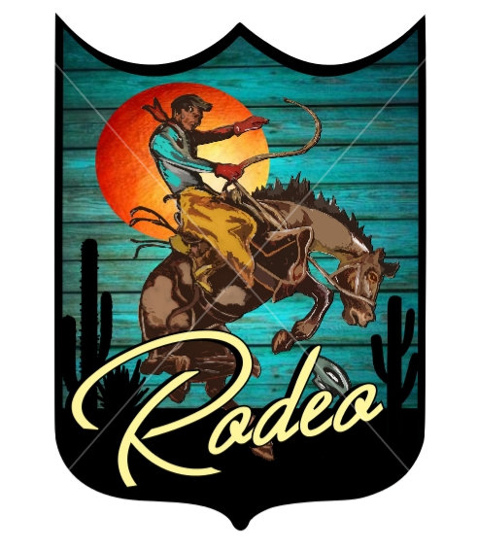 Rodeo Name Tag PNG | Etsy