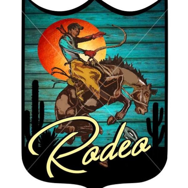 Rodeo Name Tag Png - Etsy