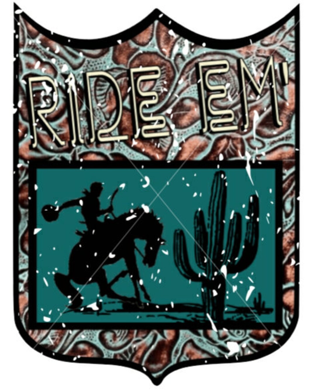 Ride Em Rodeo Tag PNG - Etsy
