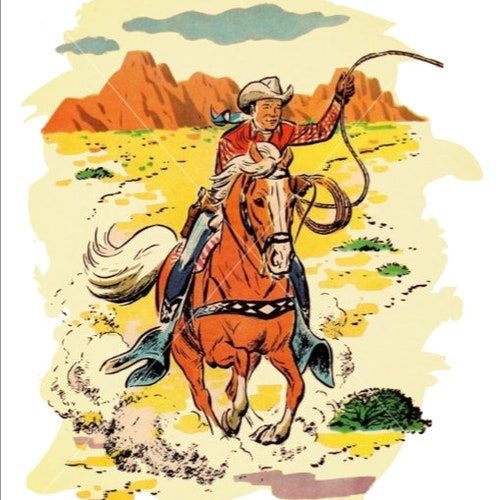 COWBOY Rodeo Poster Texas Cowboy Reunion 1930 Vintage Poster | Etsy