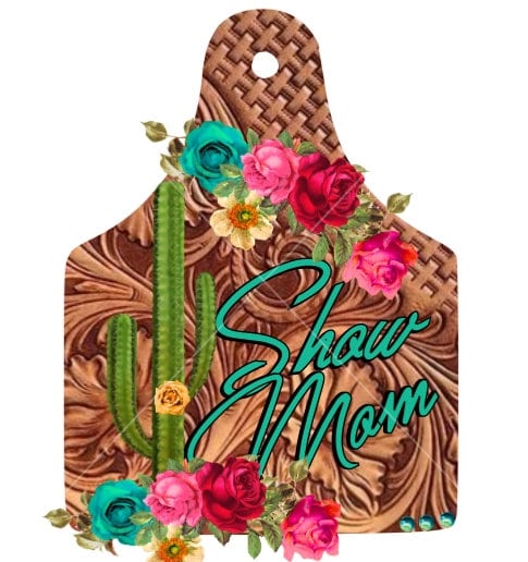 Show Mom Tag tooled Leather PNG | Etsy