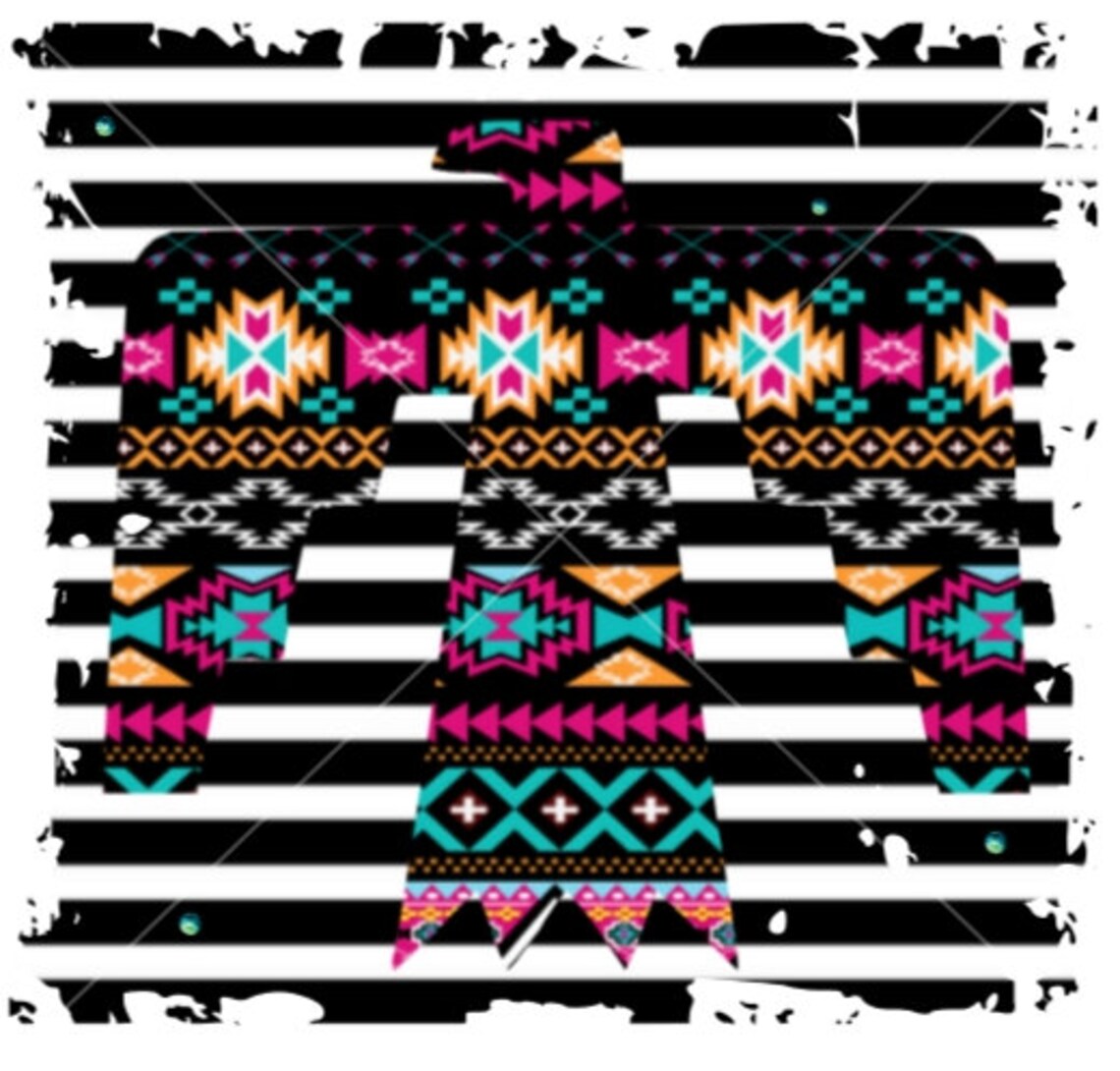 Aztec Stripe Free Bird PNG - Etsy