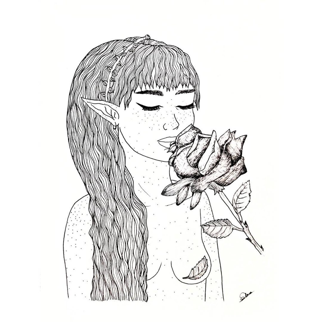 A Nympha and a Rose - Etsy