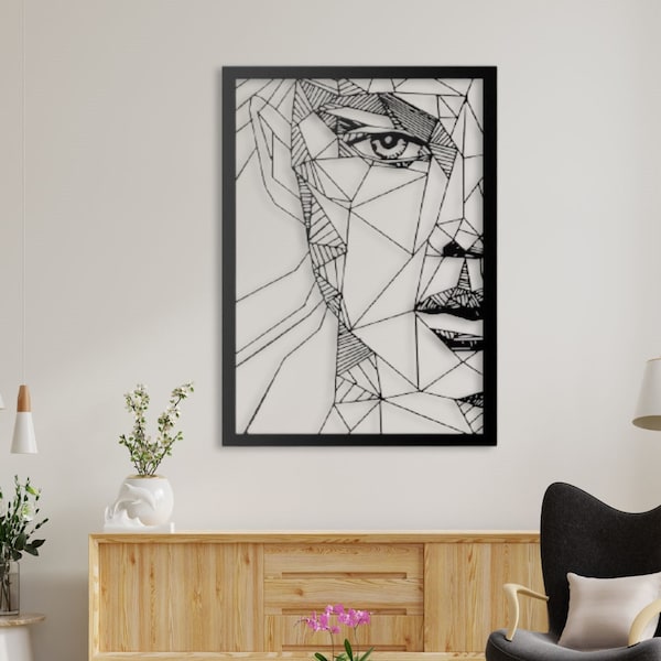 Face Metal Wall Art - Etsy