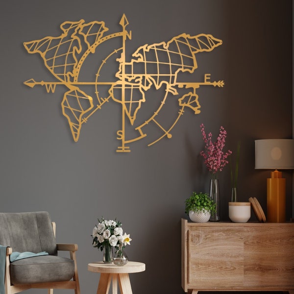 Map Compass - Etsy