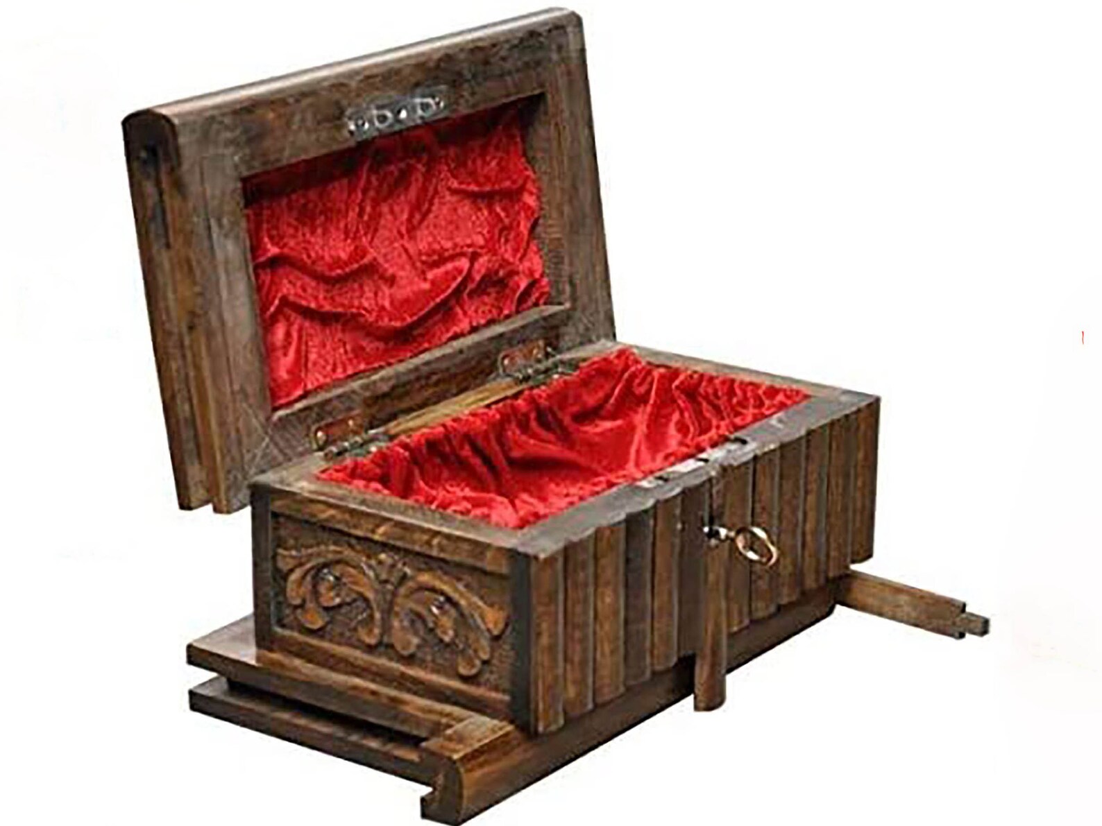 Puzzle Box With Secret Key Vintage Jewelry Box Secret Lock - Etsy