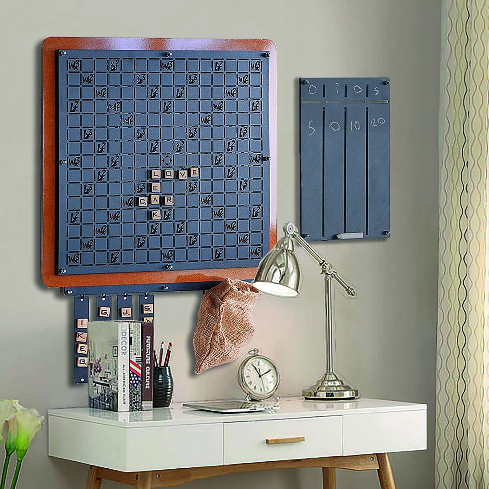 Magnetic Metal Scrabble Wall Game: Family Wordplay Decor - Etsy