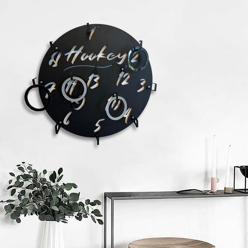 Hookey Ring Toss Game: Metal Wall Decor, Indoor Family Fun - Etsy