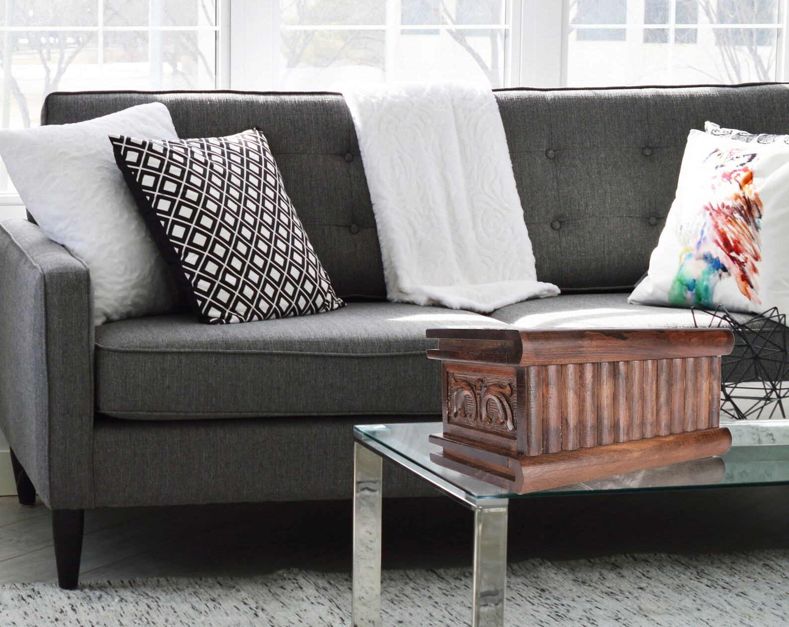 Puzzle Box With Secret Key, Vintage Jewelry Box, Hidden Lock Magic ...