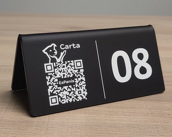 Blue Acrylic QR Table Tents Touchless Menu QR Stand Connect - Etsy