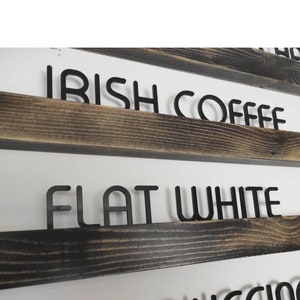 Vintage Wooden Wall Rail Board, Changeable Letter Board, Retro Message ...