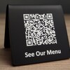 QR MENU | QR Table Stand Engraved on Wooden Cube | Digital Menus for ...