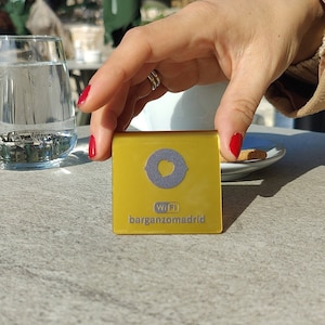 Golden Mini Acrylic QR Menu Stands,touchless Menu QR Stand, Easy Wipe ...