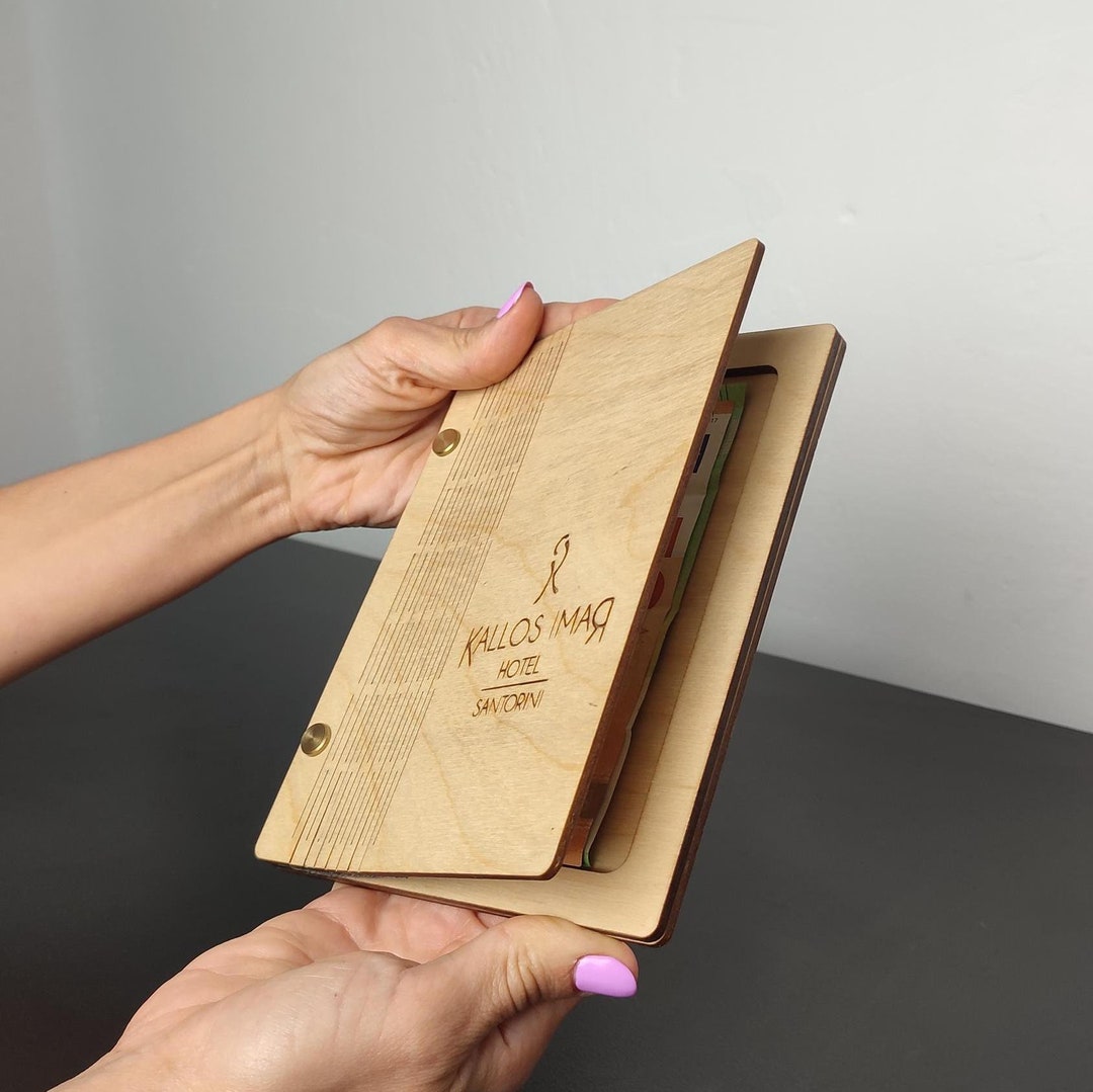 Wooden Bill Holder, Check Holder, Bill Presenter Box, Custom Check ...