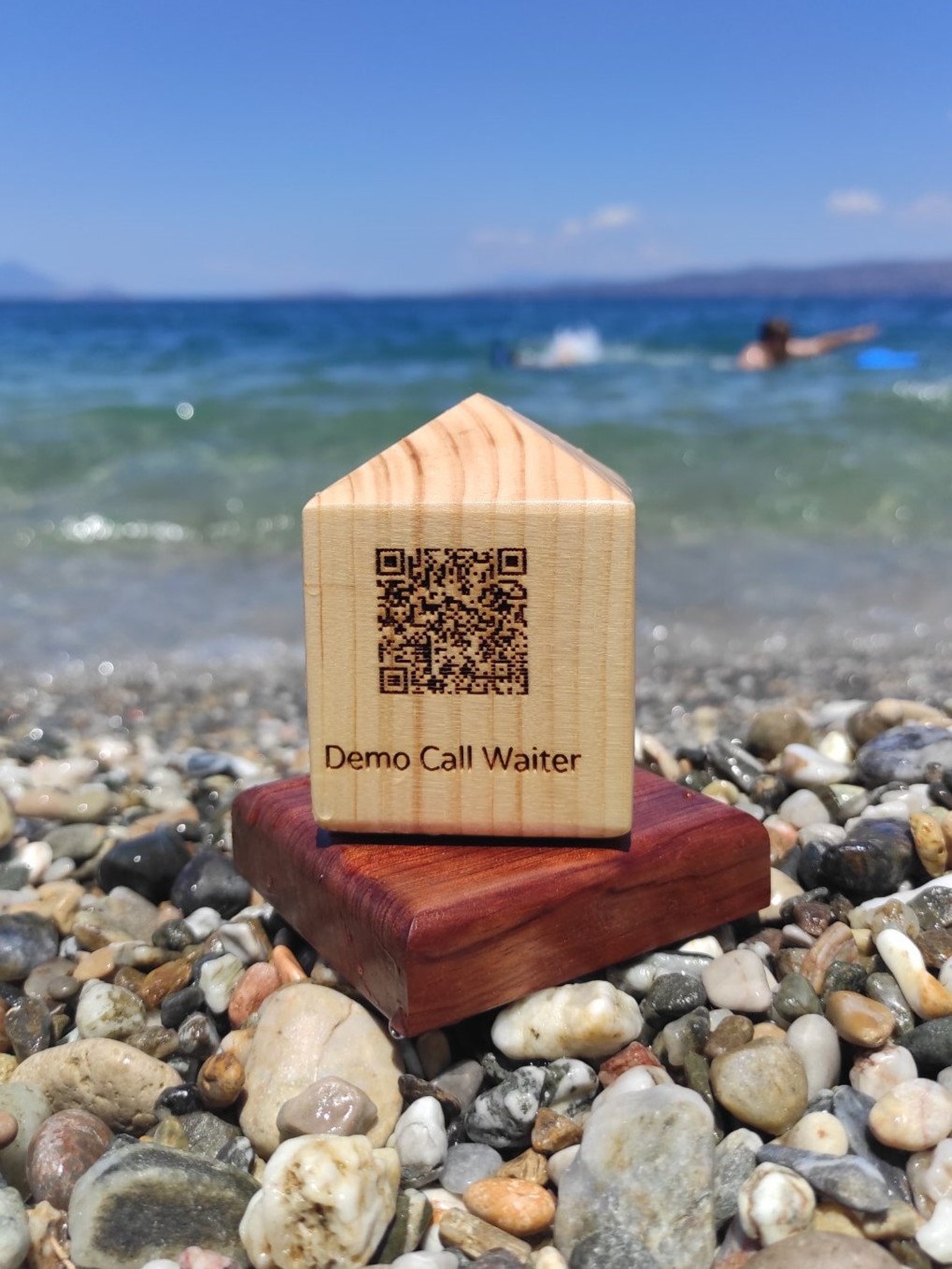 QR CUBE | QR Menu Engraved on Wooden Cube | Digital Menus for ...