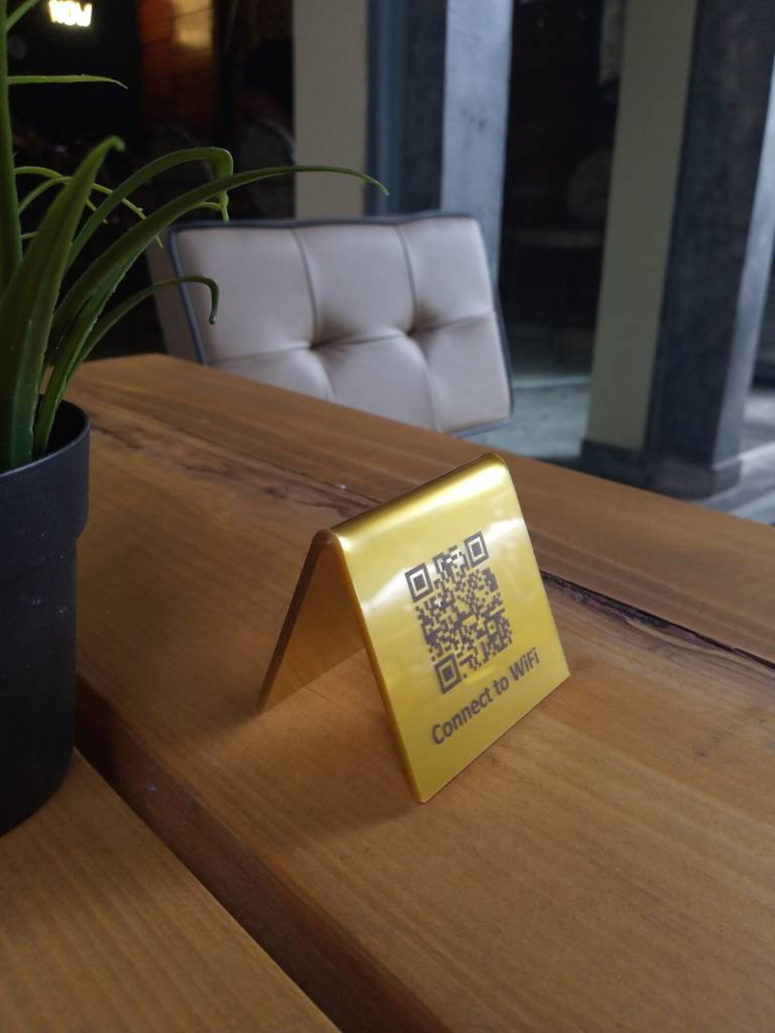 Golden Mini Acrylic QR Menu Standstouchless Menu QR Stand - Etsy