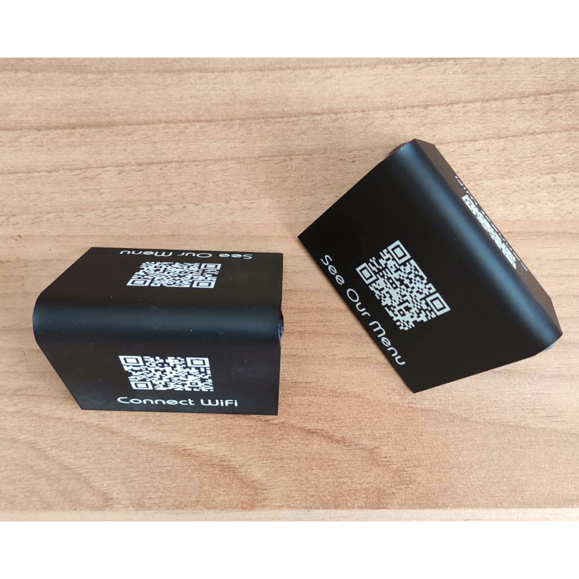 Acrylic QR Menu stands, Touchless Menu QR stand, Easy wipe, Connect ...